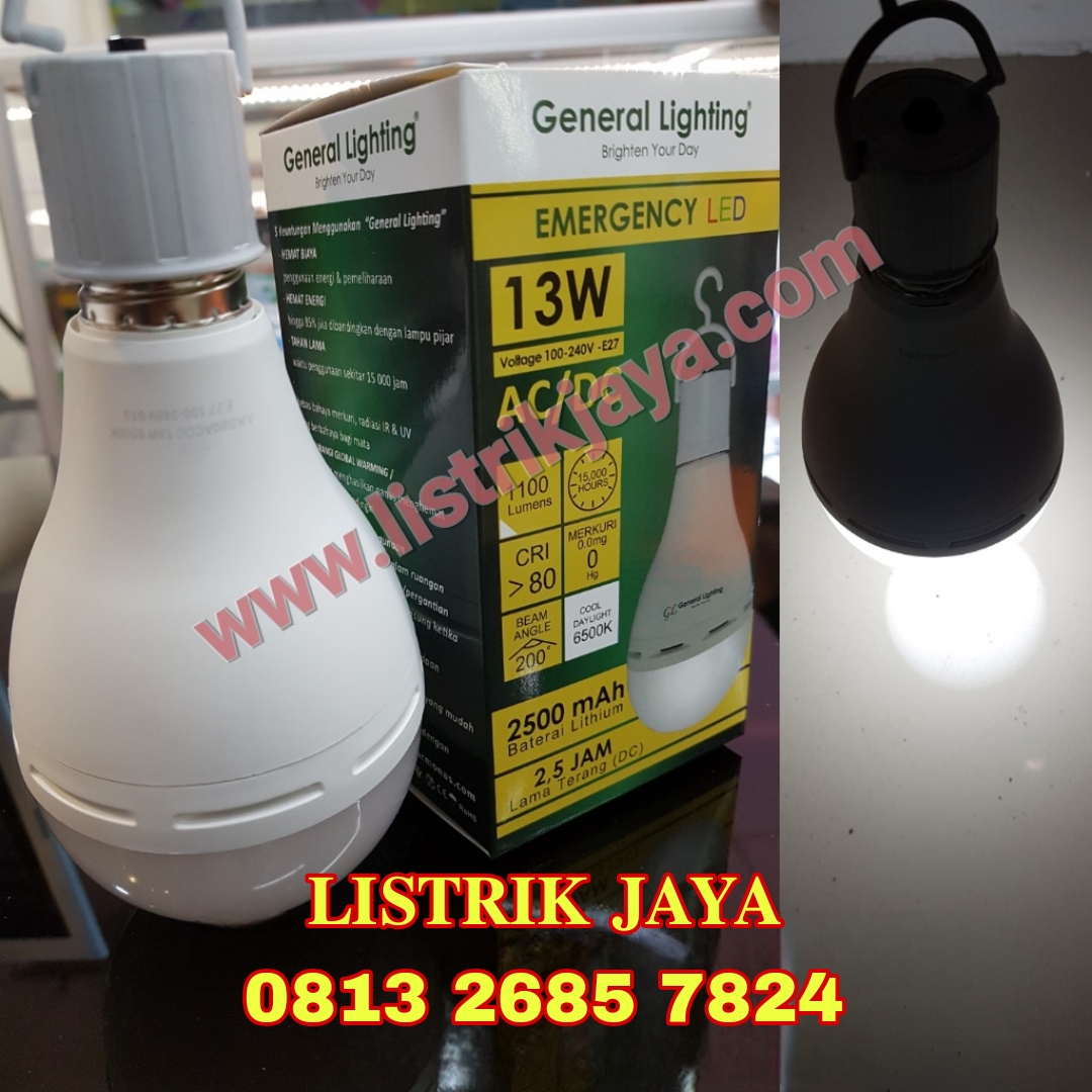 Jual Lampu Bohlam Led Emergency GL 13 Watt Bergaransi | Listrik Jaya