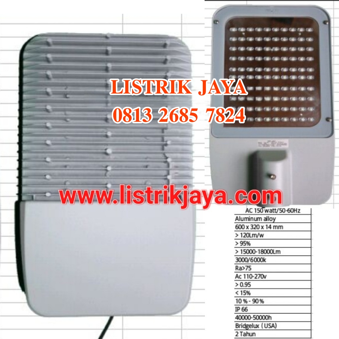 Jual Lampu Jalan Led 150 Watt Model Philips | Listrik Jaya Kenari Mas