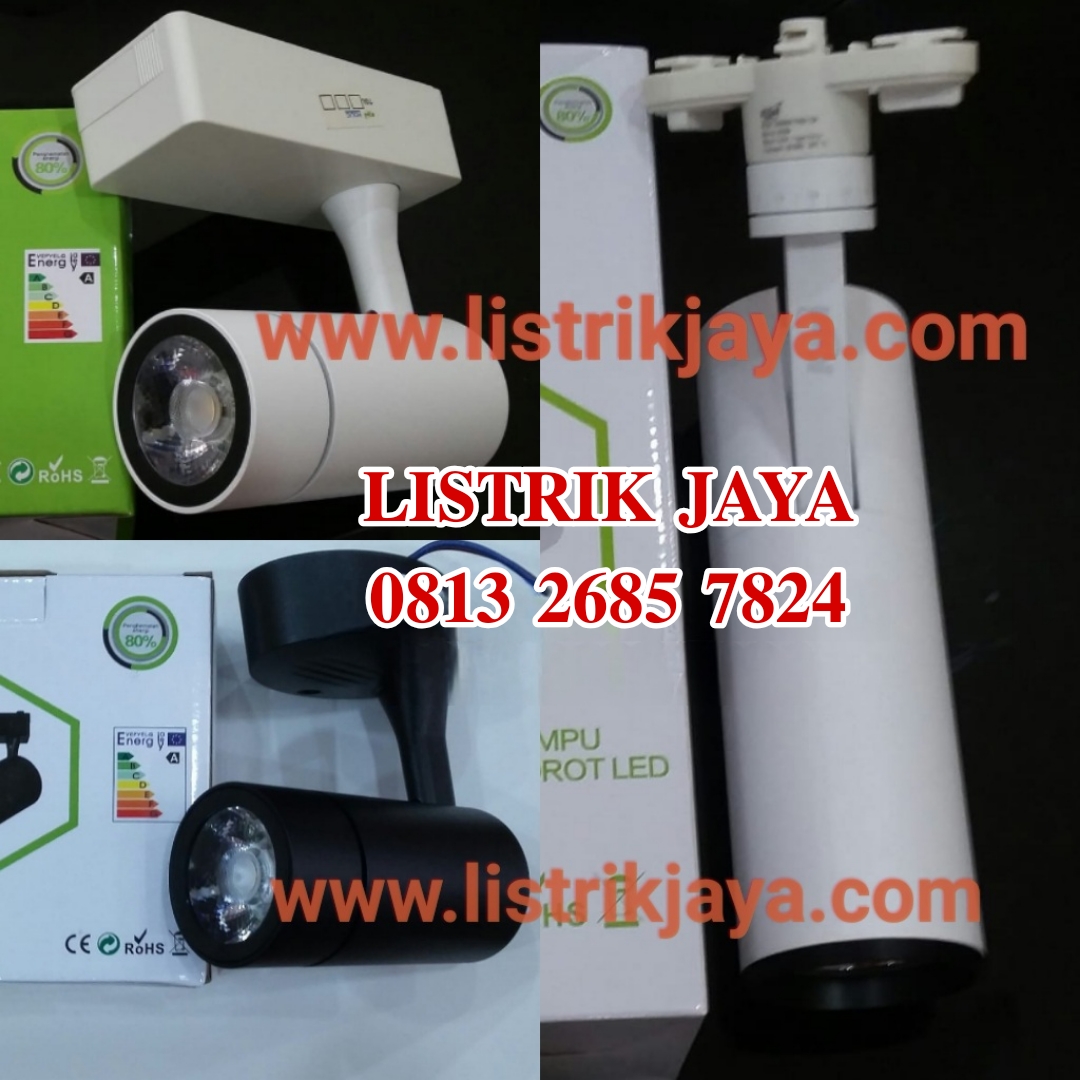 Jual Lampu Track Rell Led 25W Spot Light | Listrik Jaya Kenari Mas