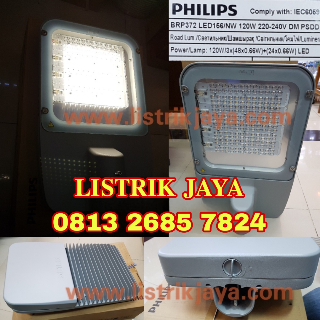 Jual Lampu Jalan Led Philips BRP 372 120 Watt | Listrik Jaya Kenari Mas